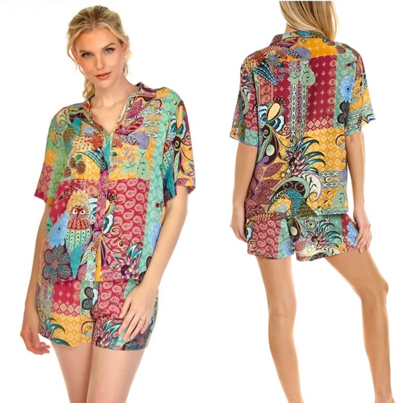 Johnny Was | Intimates & Sleepwear | Nwt Johnny Was Carolyn Silk Short ...